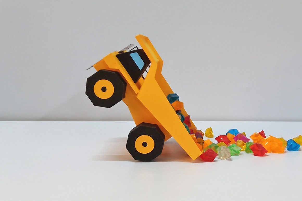 DIY Printable Dump Truckpapercraft Truckdump Truck - Etsy Canada