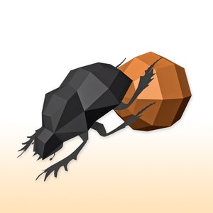 DIY Papercraft Dung Beetle,ladybug,lady Bug,lady Beetle,printable ...