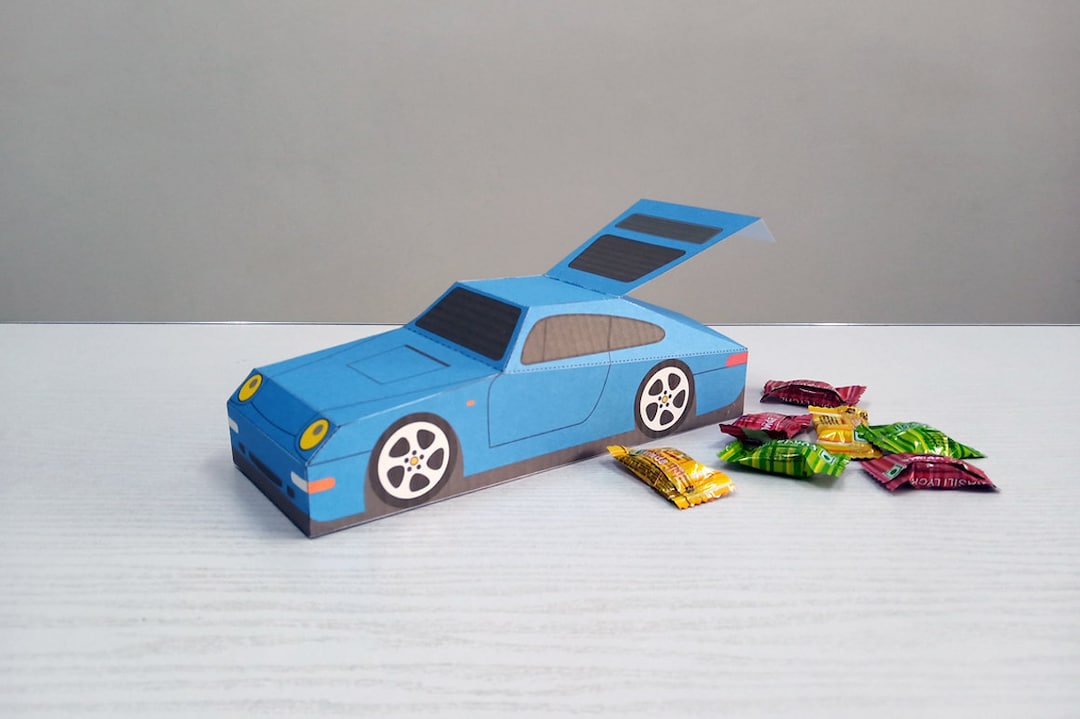 DIY Printable Car Favor,papercraft Car,porsche Carrera 911 Favor,gift ...