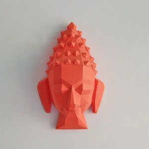 DIY Papercraft Buddha Head Trophy,buddha Trophy,buddha Gifts,buddha ...