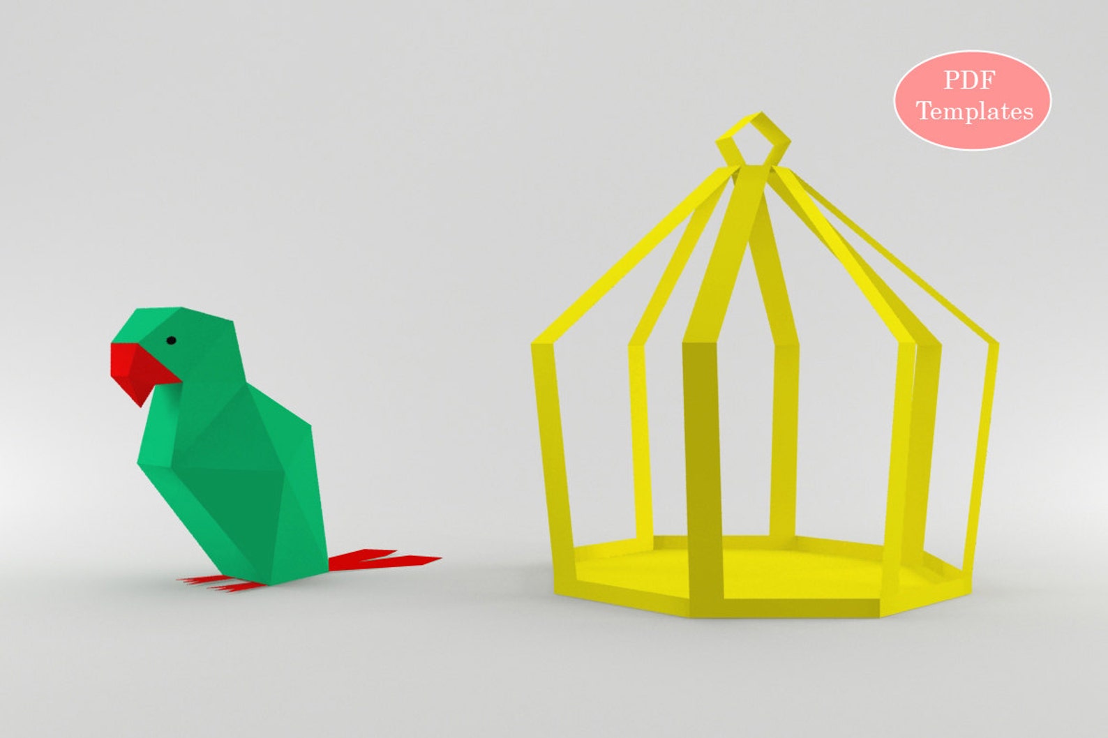 DIY Papercrafts,paper Parrot,3d Parrot,paper Birds,tropical Birds ...
