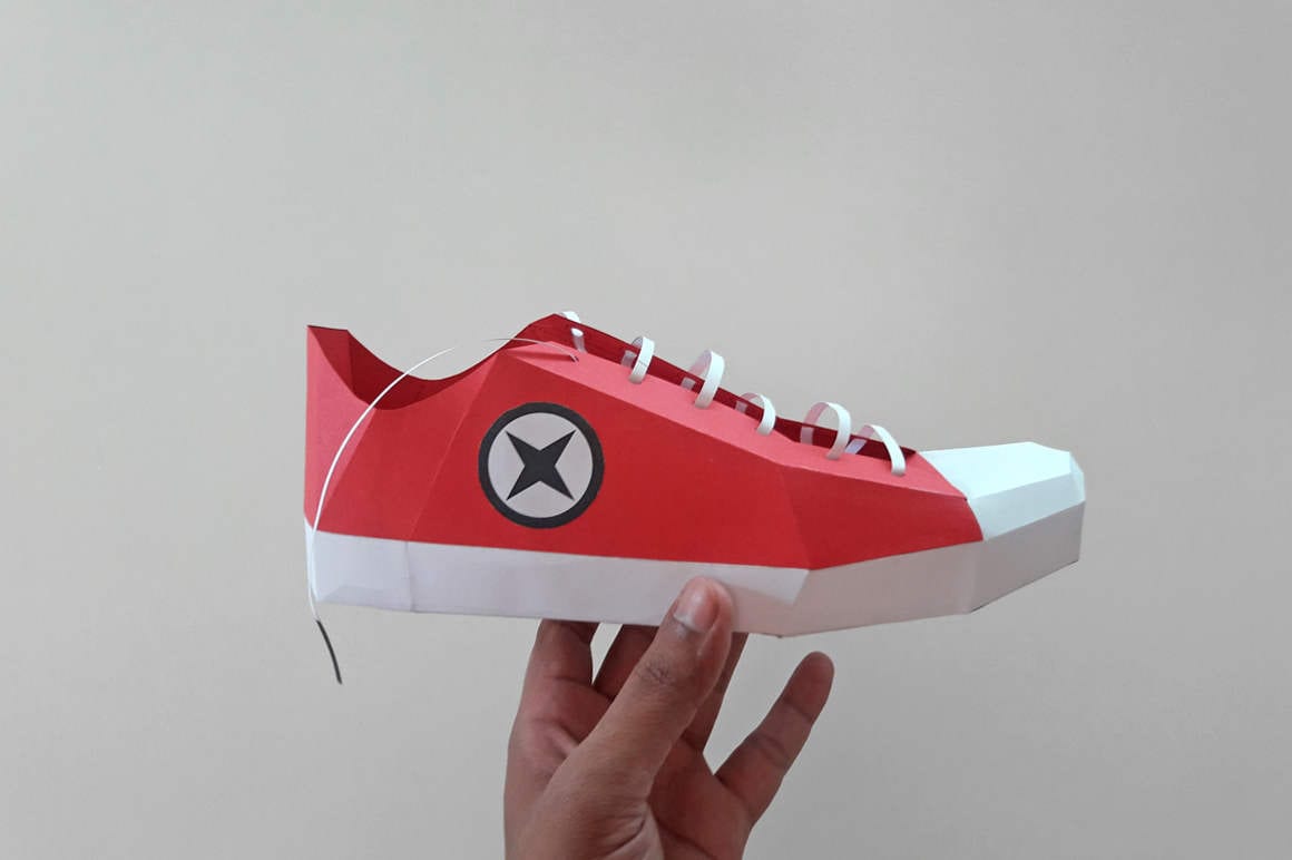 DIY Papercrafts,paper Shoe,canvas Shoe,printable Shoe,3d Shoe Model ...