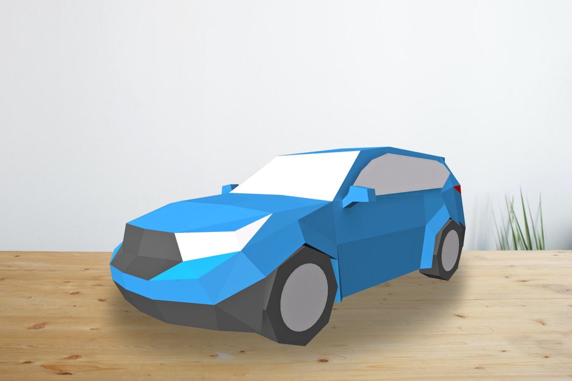 DIY Papercraft Jeep Model,paper Car,3d Papercraft,low Poly Jeep ...