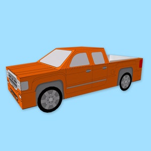 DIY Pick up Truck Favor,party Favor,papercraft Pick up Truck Model ...