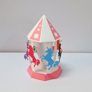 DIY Papercraft Carousel,babyshower Decorations,printable PDF Pattern ...
