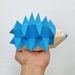 DIY Porcupine Papercraft Template, 3D Low Poly Paper Sculpture (PDF) - Etsy