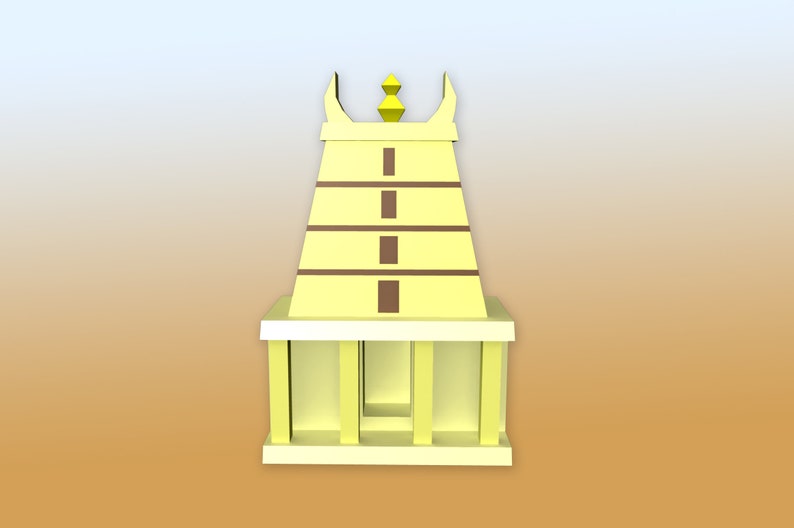 DIY Papercraft South Indian Temple,south Temple,south India Art ...