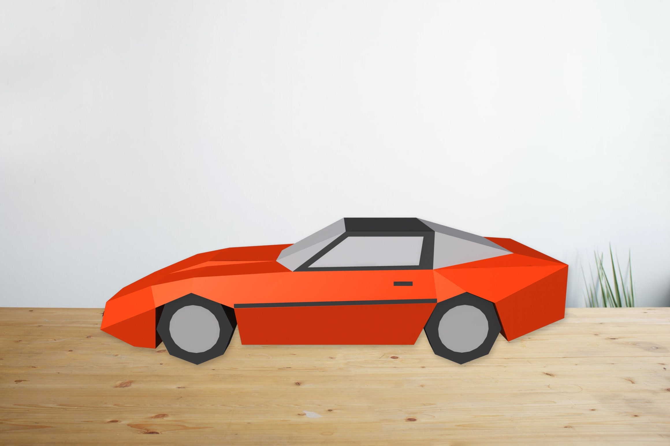 DIY Papercraft Carpaper Car3d Papercraftlow Poly Carpaper - Etsy UK