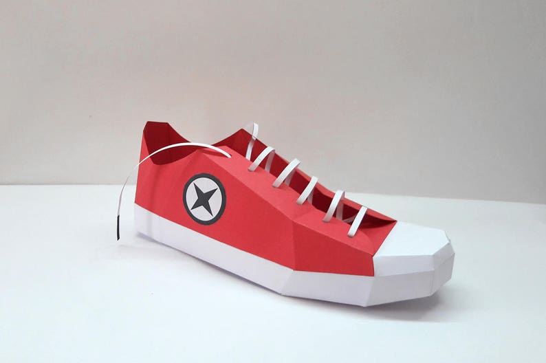 DIY Papercrafts,paper Shoe,canvas Shoe,printable Shoe,3d Shoe Model ...