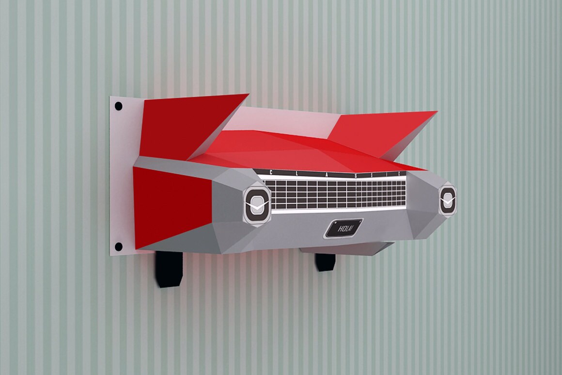 DIY Papercraft Car Backprintable Carpaper Carwall - Etsy