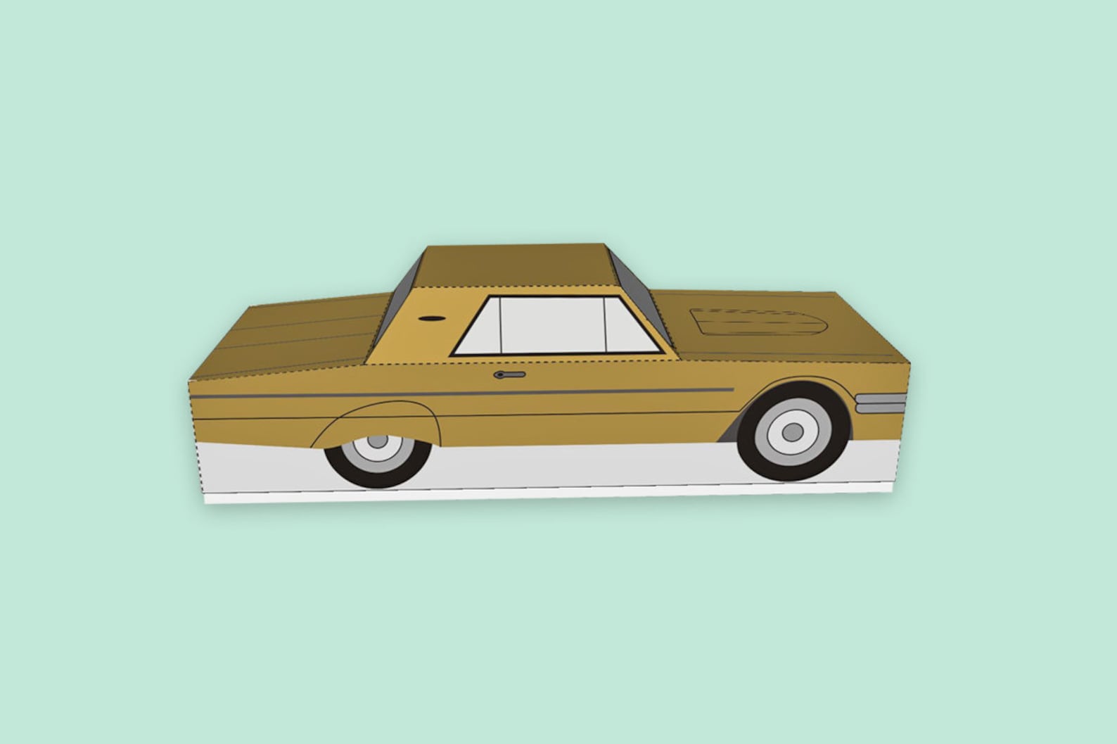 DIY Printable Car Favorgoodies Boxpapercraft Cargift | Etsy