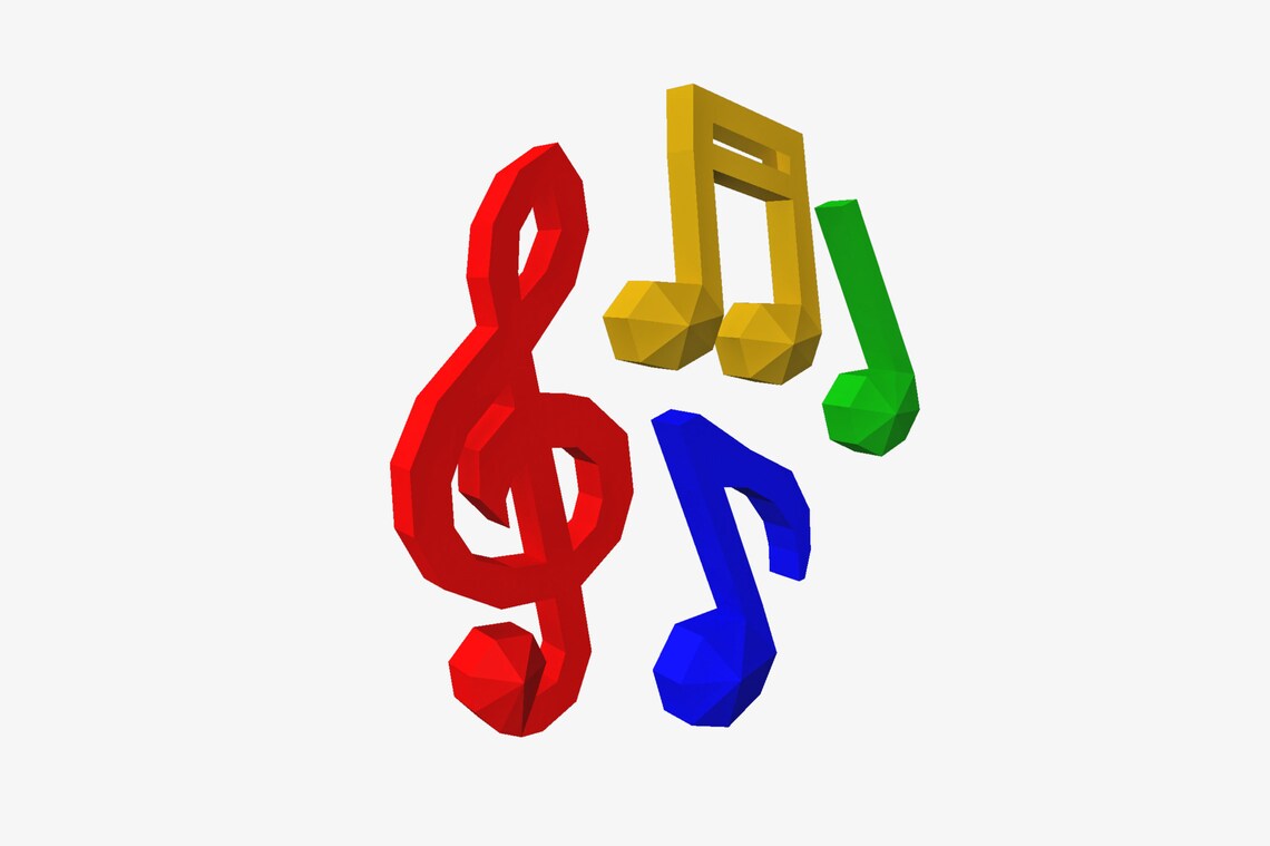 DIY Papercraft Musical Notes Wall Decormusical Notes | Etsy UK