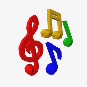 DIY Papercraft Musical Notes Wall Decor,musical Notes Props,music Props ...