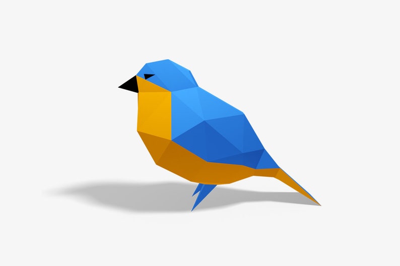 DIY Papercraft Sparrow Birdlowpoly Sparrowlowpoly - Etsy