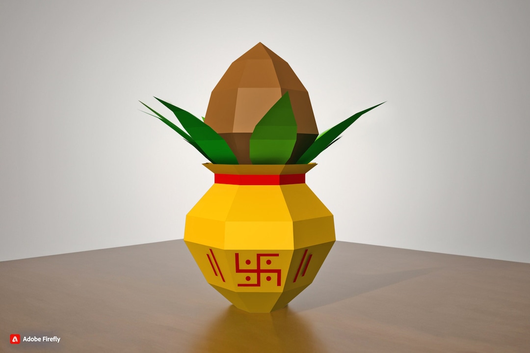 DIY Papercraft Kalash for Pooja, Diwali Kalash, Diwali Decorations ...