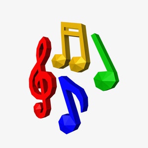 DIY Papercraft Musical Notes Wall Decor,musical Notes Props,music Props ...