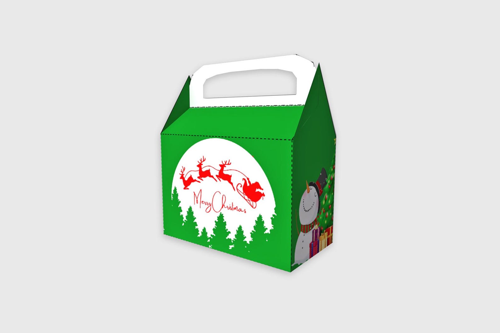 Papercraft Christmas Favor Hut, Printable Gift Box (digital Files) - Etsy