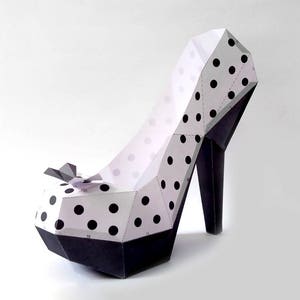 DIY Papercraft High Heel Belly,lowpoly Papercraft Shoe,high Heel Favor ...