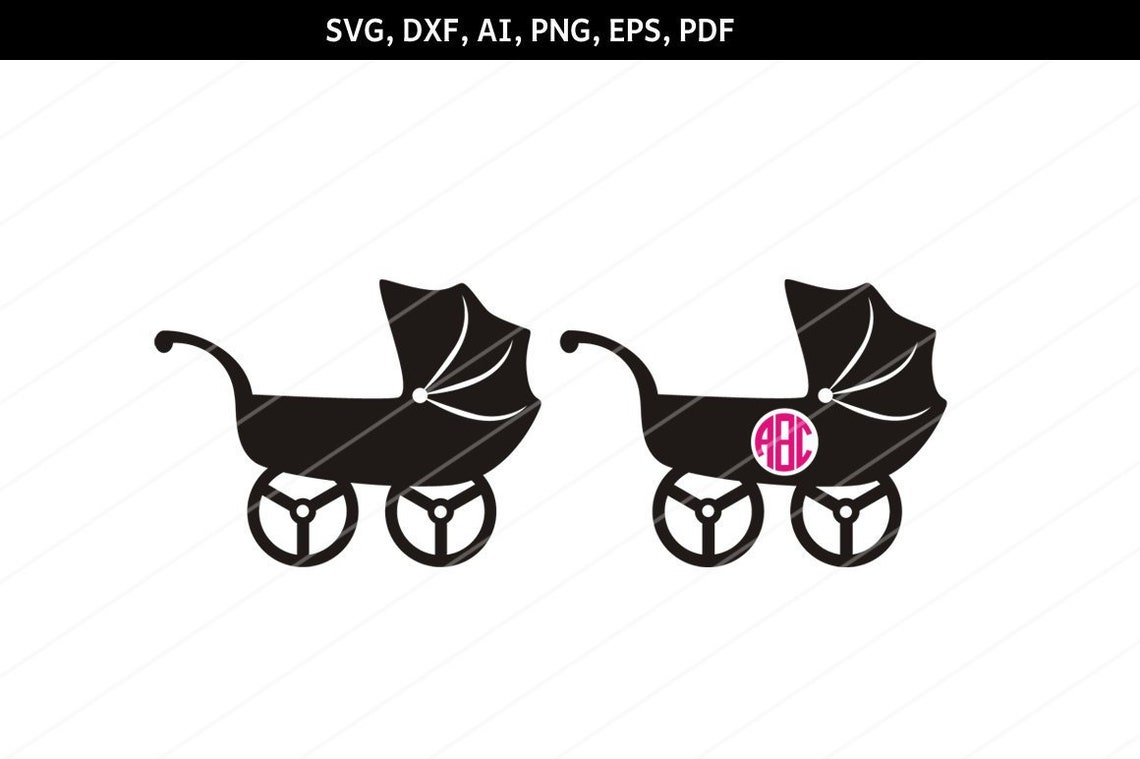 Baby Shower SVG Baby Stroller Svgbaby Pram Stroller - Etsy