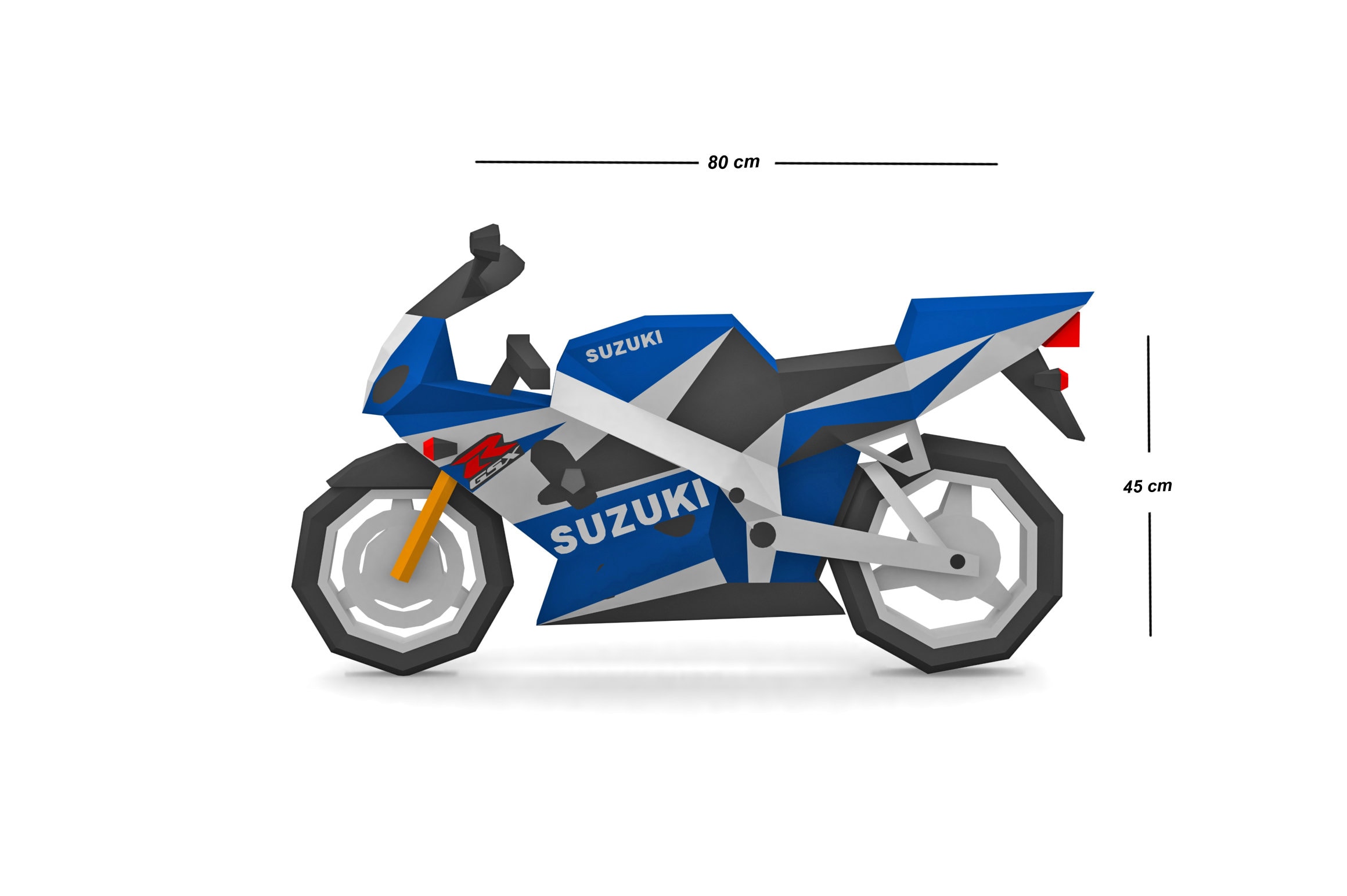 DIY Kit Papercraft Sports Bikepaper Toy Suzuki Gsxr - Etsy UK