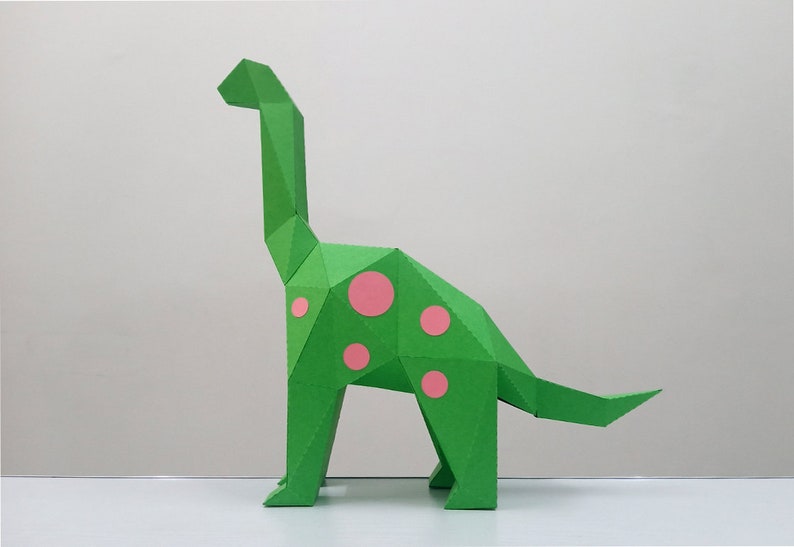 DIY Papercraft Brontosaurus Sculpturepapercraft Dinosaur | Etsy