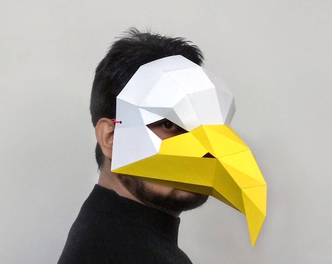 Mascara de guerrero águila papercraft - Etsy México