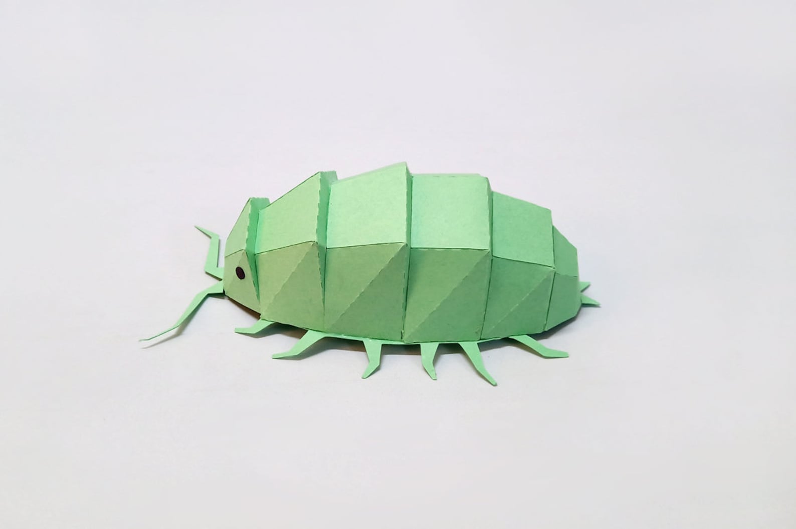 DIY Papercraft Isopod,bug Svg,papercraft Bug,papercraft Insect,low Poly ...