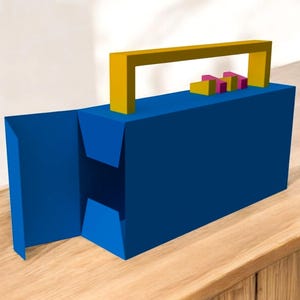 DIY Papercraft Retro Radio Favor Box, Party Props, Music Gifts, for ...