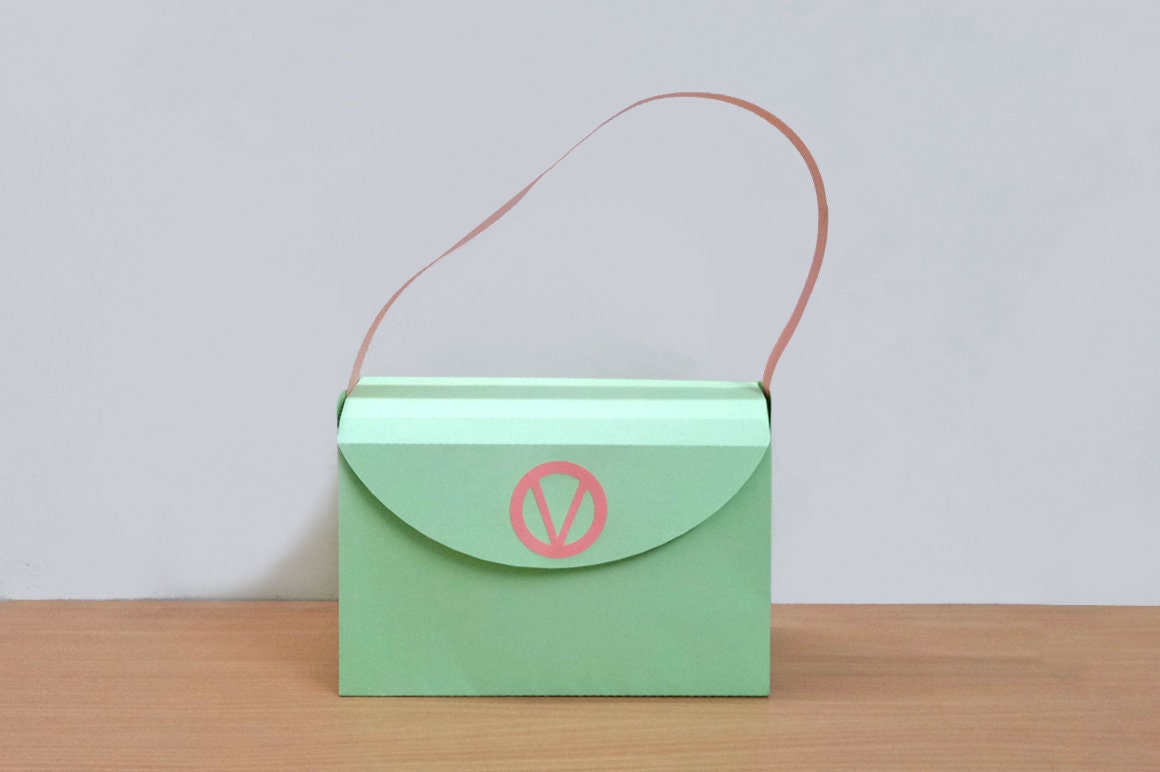 DIY Papercraft Handbag Scallop Purse Handbag PDF Handbag - Etsy