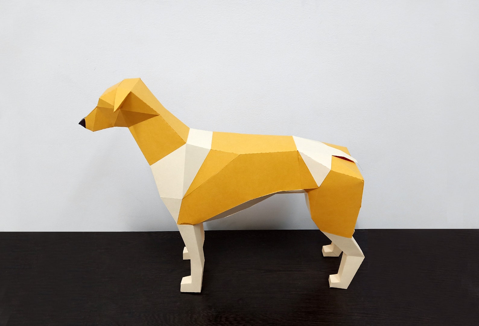 DIY Papercraft Greyhound Dog Sculpture3d Papercraft - Etsy