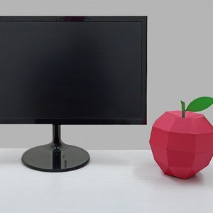 DIY Papercraft Apple, Nursery Decor (PDF Pattern) - Etsy