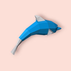 DIY Papercraft Dolphin, Dolphin Png, Paper Koi Fish Toys, Dolphin ...