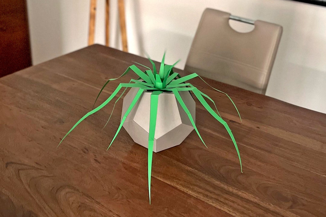DIY Papercraft,paper Planter,pentagon Vase Planter,paper Vase,paper ...