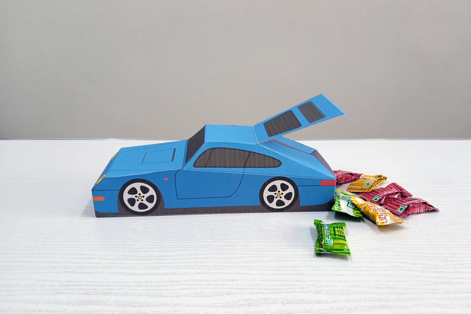 DIY Printable Car Favor,papercraft Car,porsche Carrera 911 Favor,gift ...
