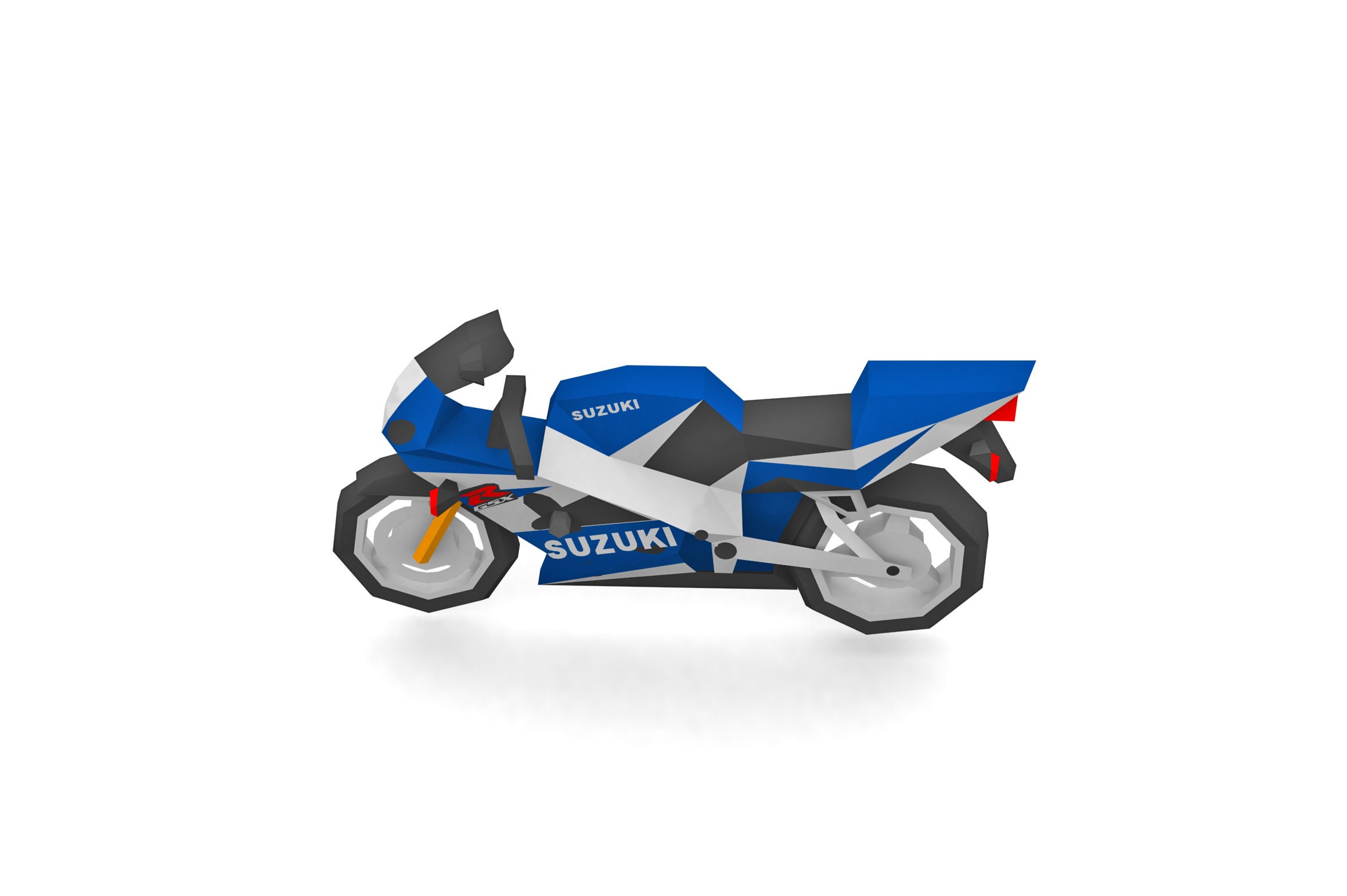 DIY Kit Papercraft Sports Bikepaper Toy Suzuki Gsxr - Etsy UK