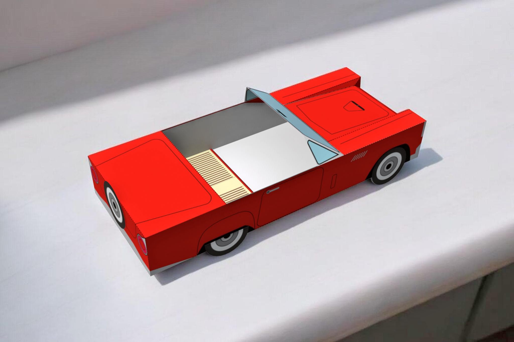 DIY Printable Car Favor,goodies Box,papercraft Car,gift Box,candy Box ...