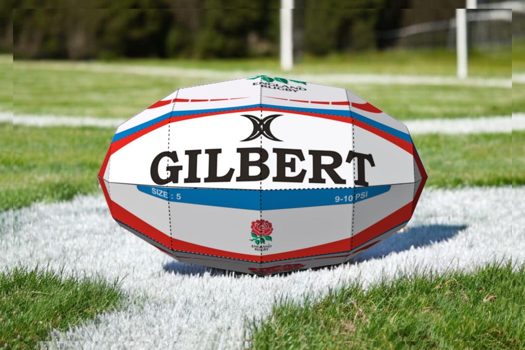 DIY Papercraft Rugby Ball,printable Football,paper Ball,rugby Party ...