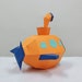 DIY Submarine Papercraft ,nursery Decor,babyshower Decor,silhouette ...
