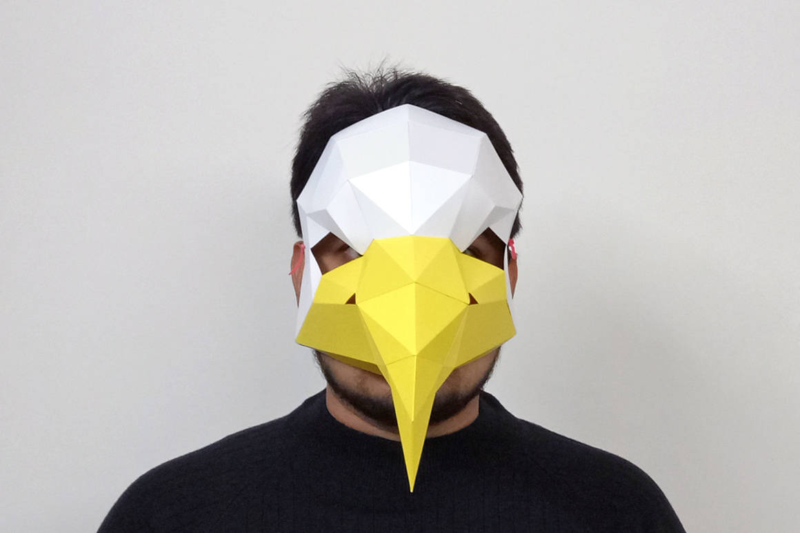 DIY Eagle Maskparty Masklowpoly3d Papercraftbird Maskpdf - Etsy