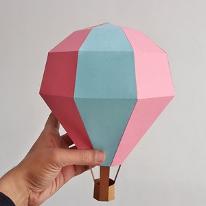 DIY Papercraft Hot Air Balloon Decorations,paper Balloon Png,printable ...