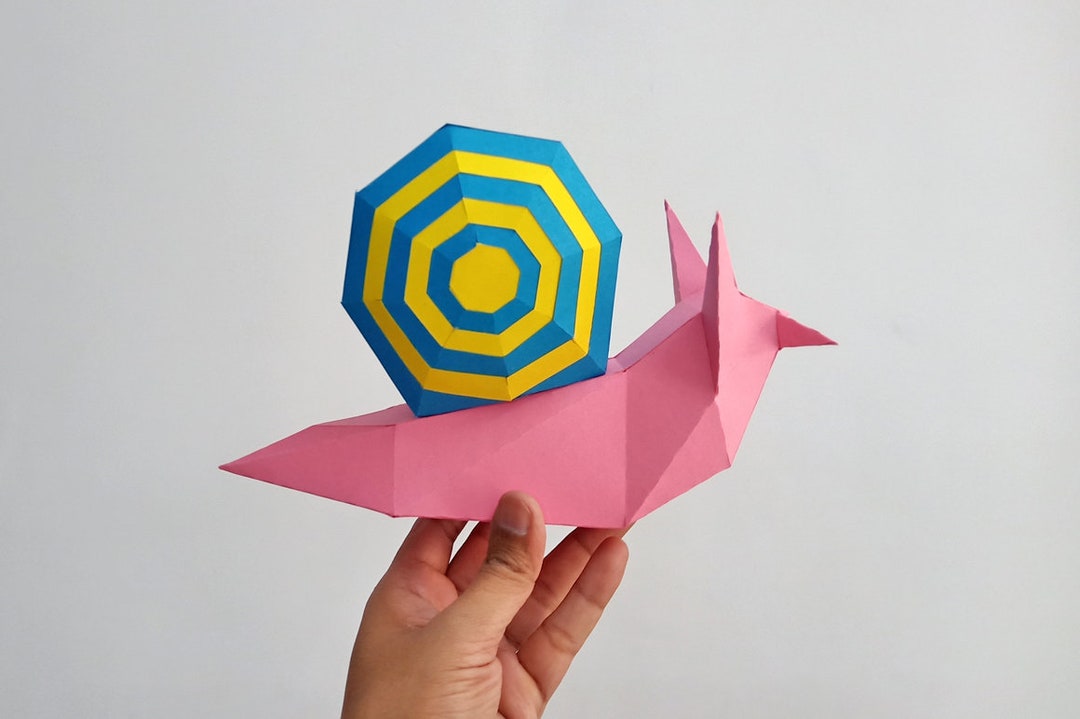 DIY Papercraft Snail,paper Snail Model,printables,paper Toy,snail Print ...