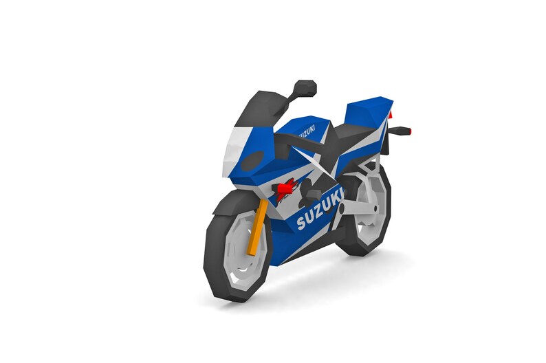 DIY Kit Papercraft Sports Bikepaper Toy Suzuki Gsxr - Etsy