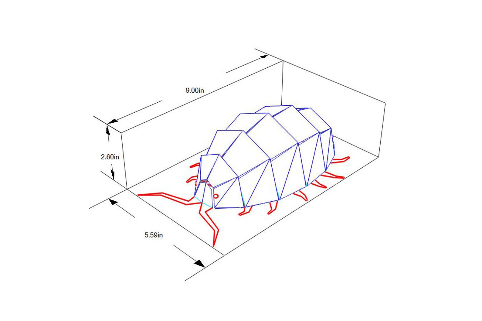 DIY Papercraft Isopod,bug Svg,papercraft Bug,papercraft Insect,low Poly ...