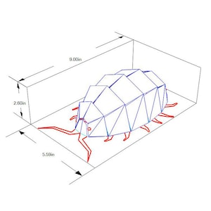 DIY Papercraft Isopod,bug Png,papercraft Bug,papercraft Insect,low Poly ...