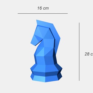 DIY Papercraft Chess Knight, Lowpoly Desk Decor (digital Files) - Etsy