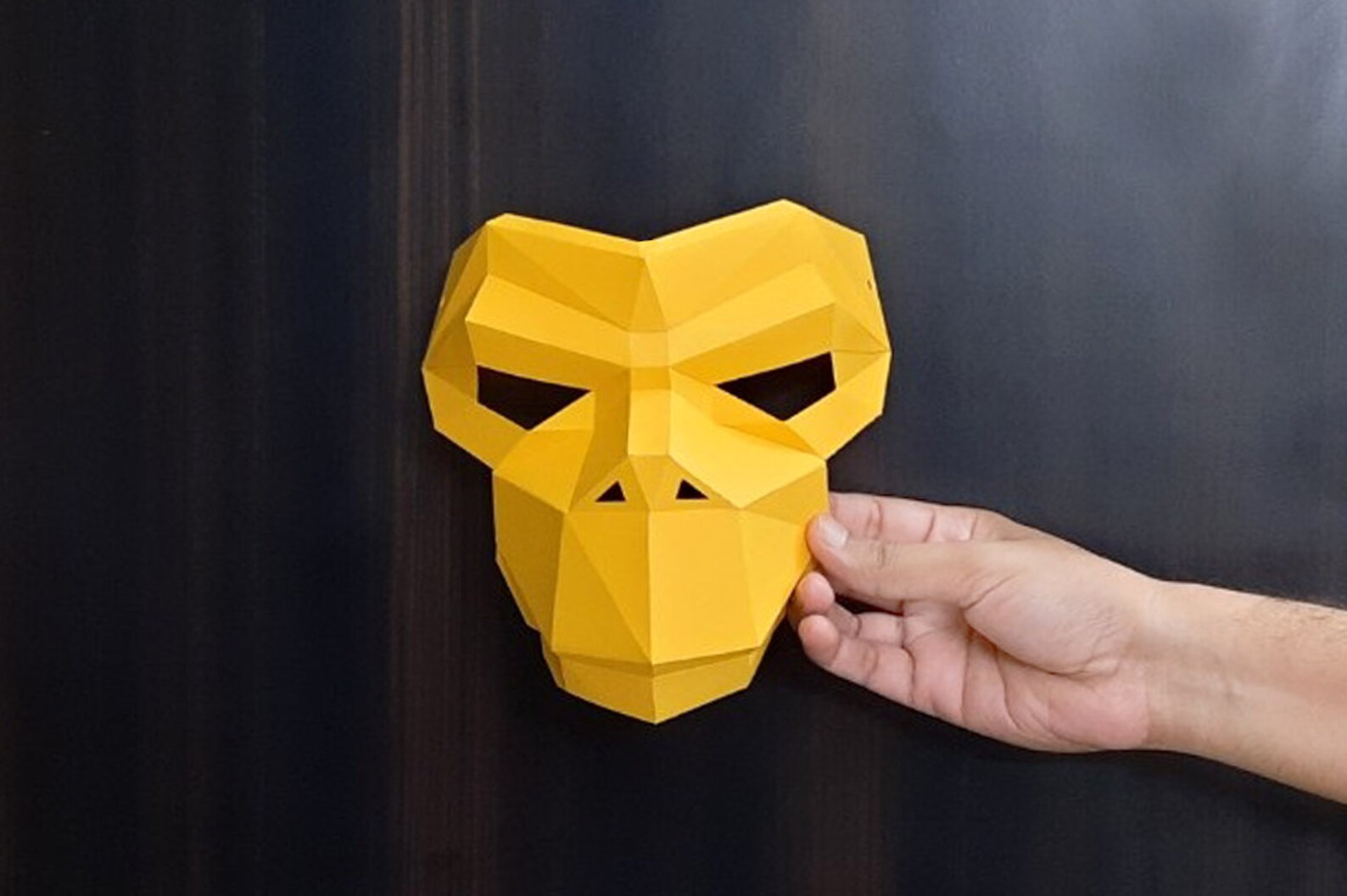 DIY Papercraft Monkey Masklowpoly Monkey Maskparty - Etsy