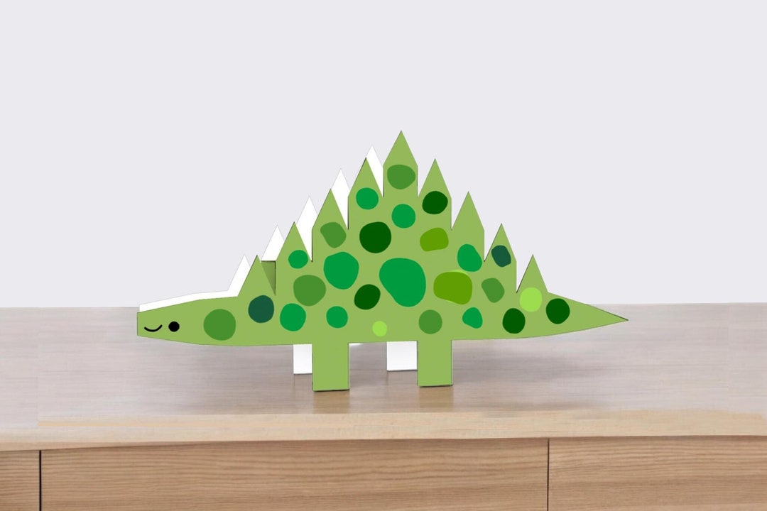 DIY Papercraft Stegosaurus Sculpture, Papercraft Dinosaur Sculpture ...