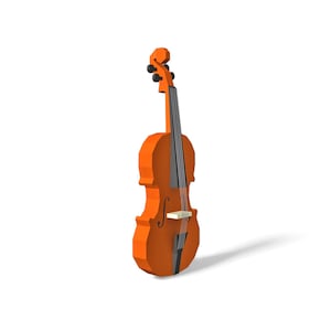 Papercraft Violin, 3D Origami Model (pdf, Dxf, Eps, Png, Jpg) - Etsy Canada