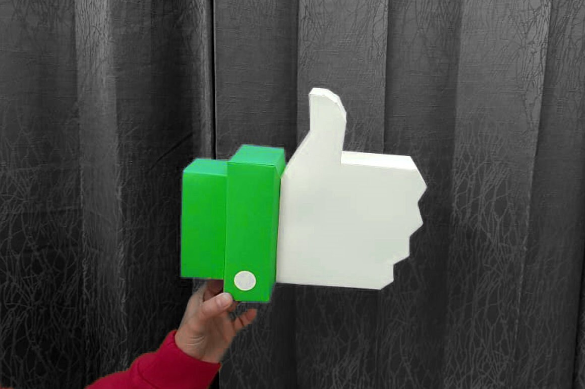 DIY Papercraft Thumbs Upcheer up Signall the Best Signhand - Etsy