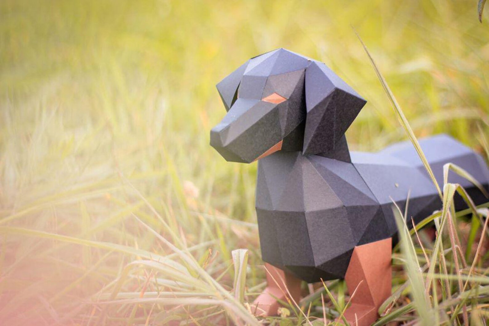 DIY Papercraft Dachshund Pre Cut Kitdachshund | Etsy
